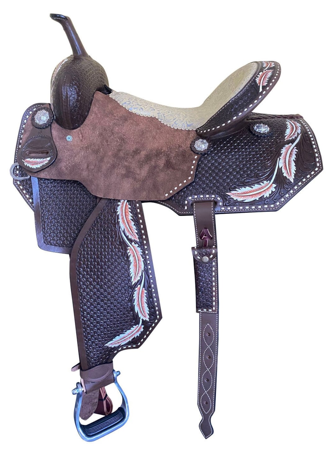 Elegant Equestrian Leather Saddle, Handmade Western Horse Saddle ...
