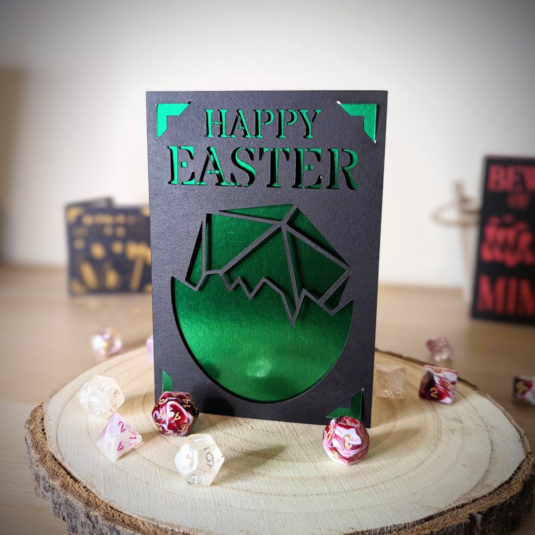 Dnd Easter Card, Dragon Egg Easter Cards, RPG Dungeons and Dragons ...