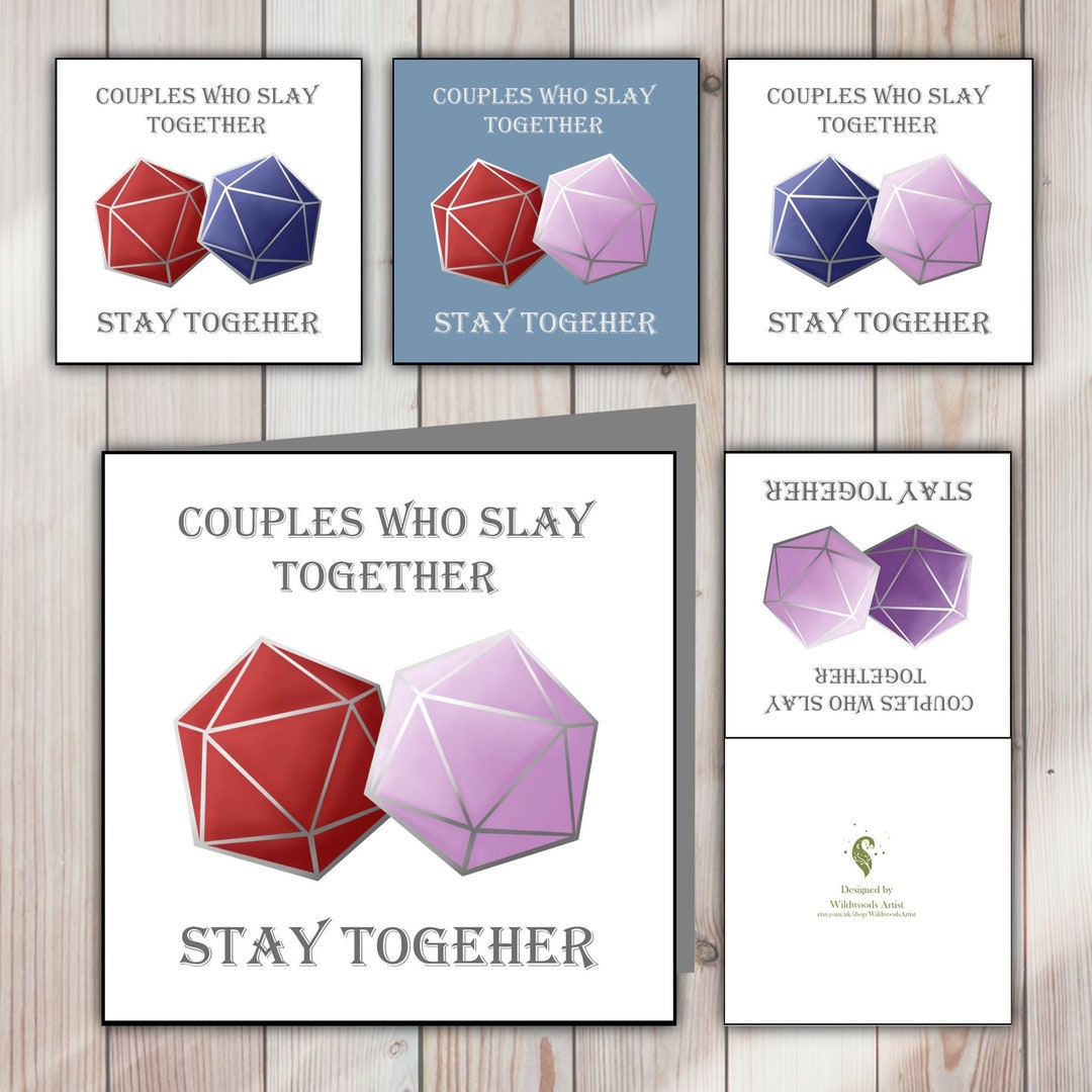 Digital Couples Dungeons and Dragons Christmas Card Love Dnd - Etsy