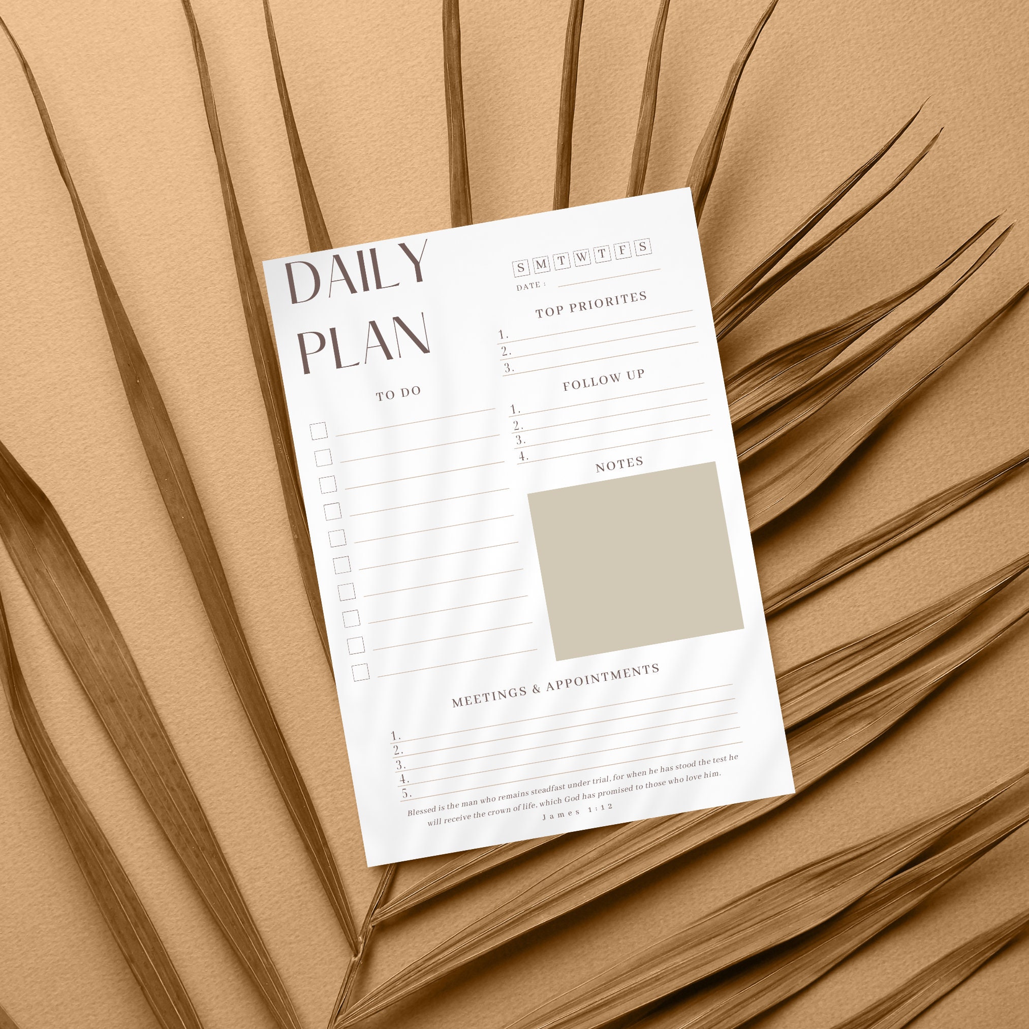 Printable CEO Daily Planner Week at A Glance Daily Planner, Weekly ...