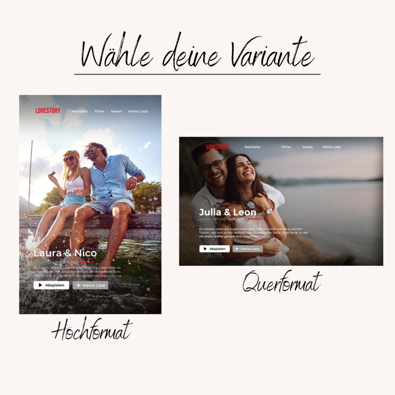 Personalized Netflix Cover as Poster Series Cover for Couples, Friends ...