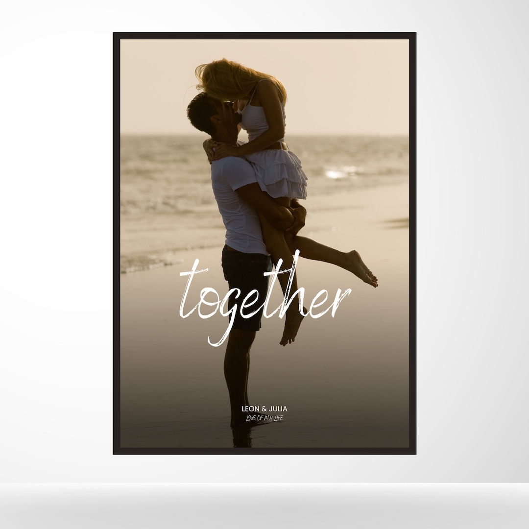 Personalized Love Poster for Couples – Gift Idea for Anniversary ...