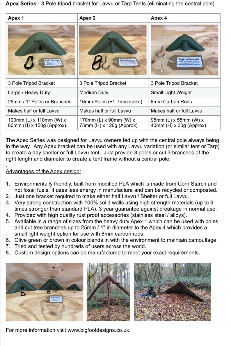 TP 60-25 Teepee Wigwam Tarp Top Bracket to Form Tripod Frame - Etsy