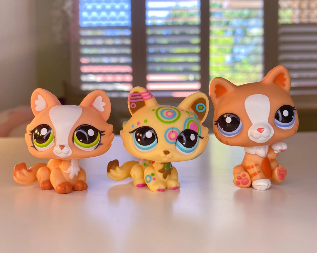 Pick-a-pet Littlest Pet Shop Authentic LPS Crouching Cats Tokyo ...
