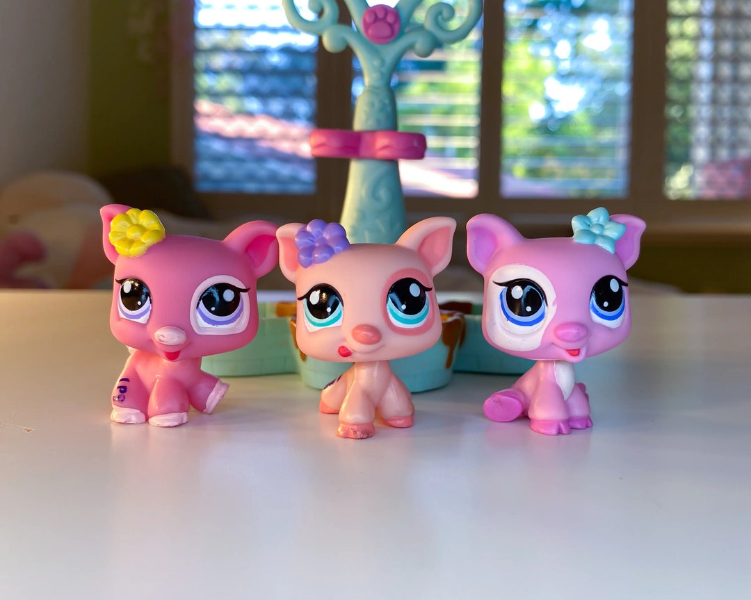 Littlest Pet Shop Authentic LPS Petriplets Petriplets Piglets Pig Set ...