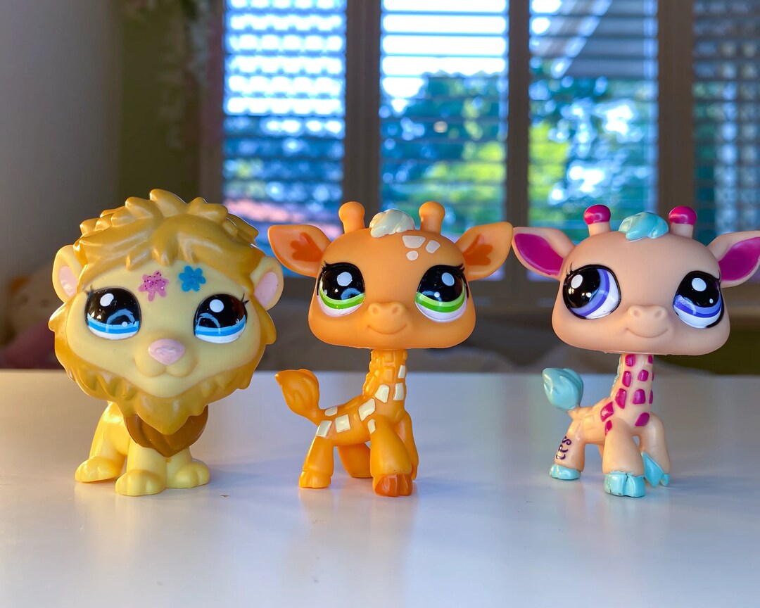 Pick-a-pet Littlest Pet Shop Authentic LPS Lion Giraffe Safari - Etsy