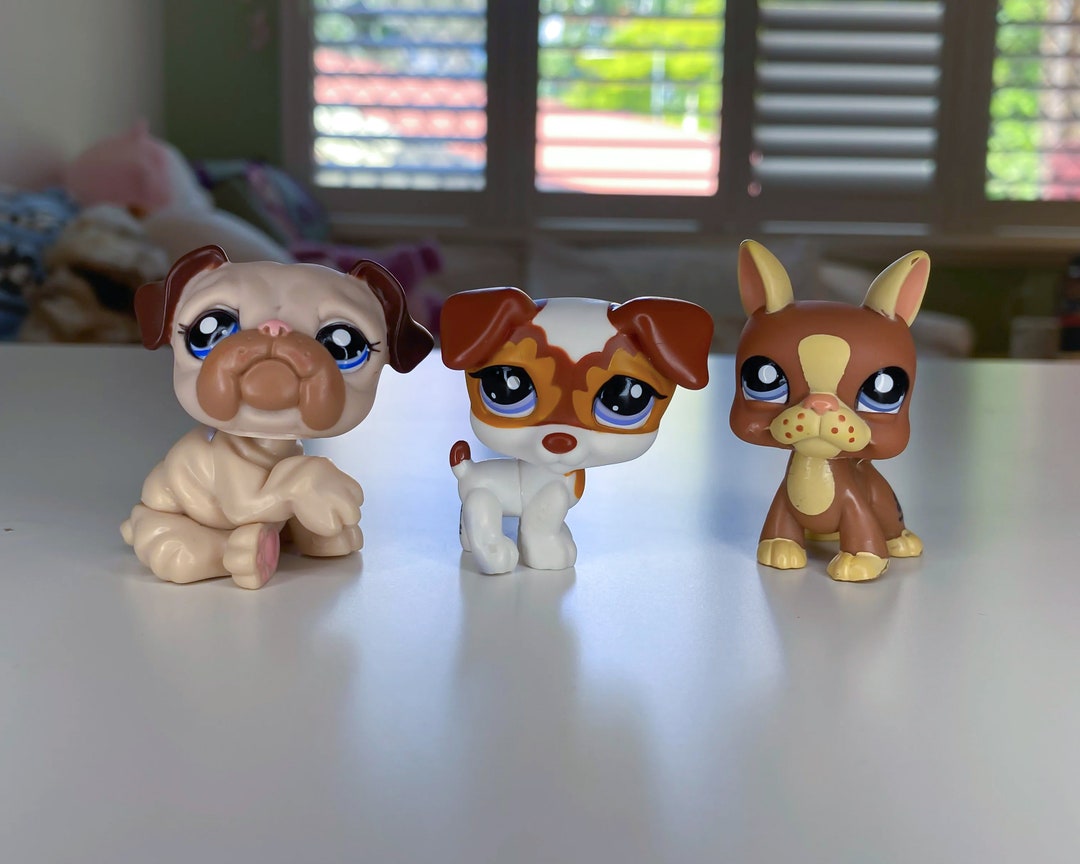 Pick-a-pet Littlest Pet Shop Authentic LPS Bulldog Jack Russel Boston ...
