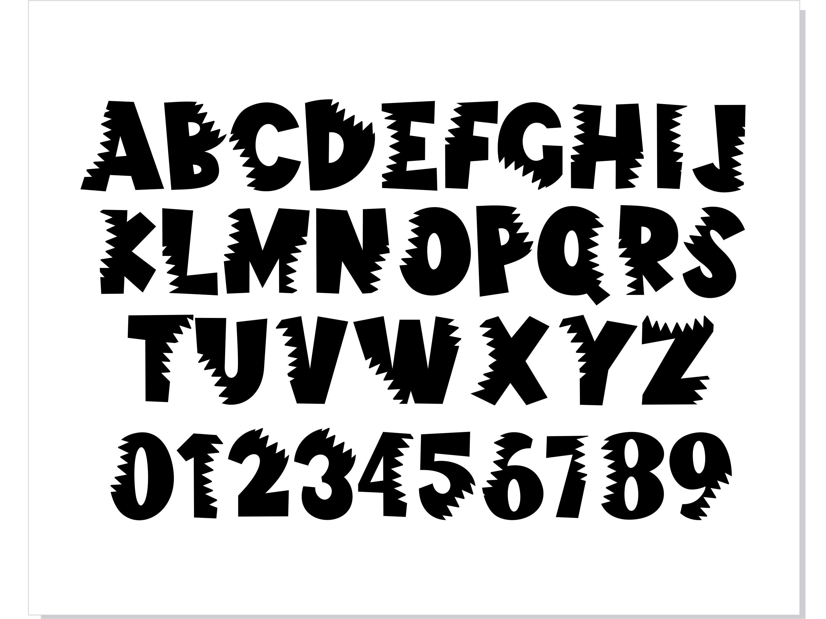 Shark Bite Font Otf Shark Font Svg Shark Font Png Shark - Etsy