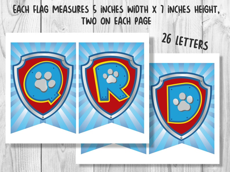 Printable PDF Banner DIY Printable Banner Birthday Banner - Etsy