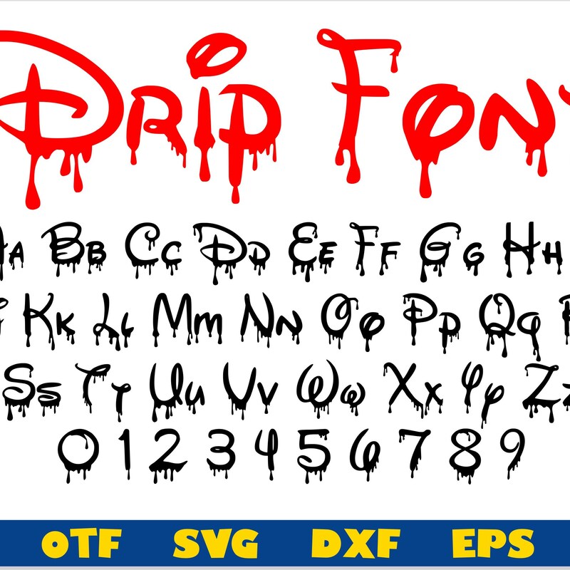 Dripping Letters - Etsy