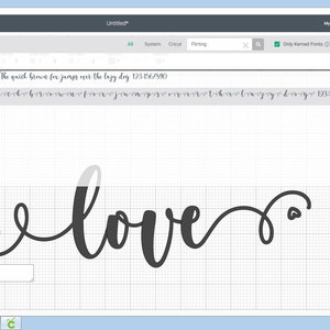 Flirting Font With Hearts | Cursive Font, Calligraphy Font, Script Font ...