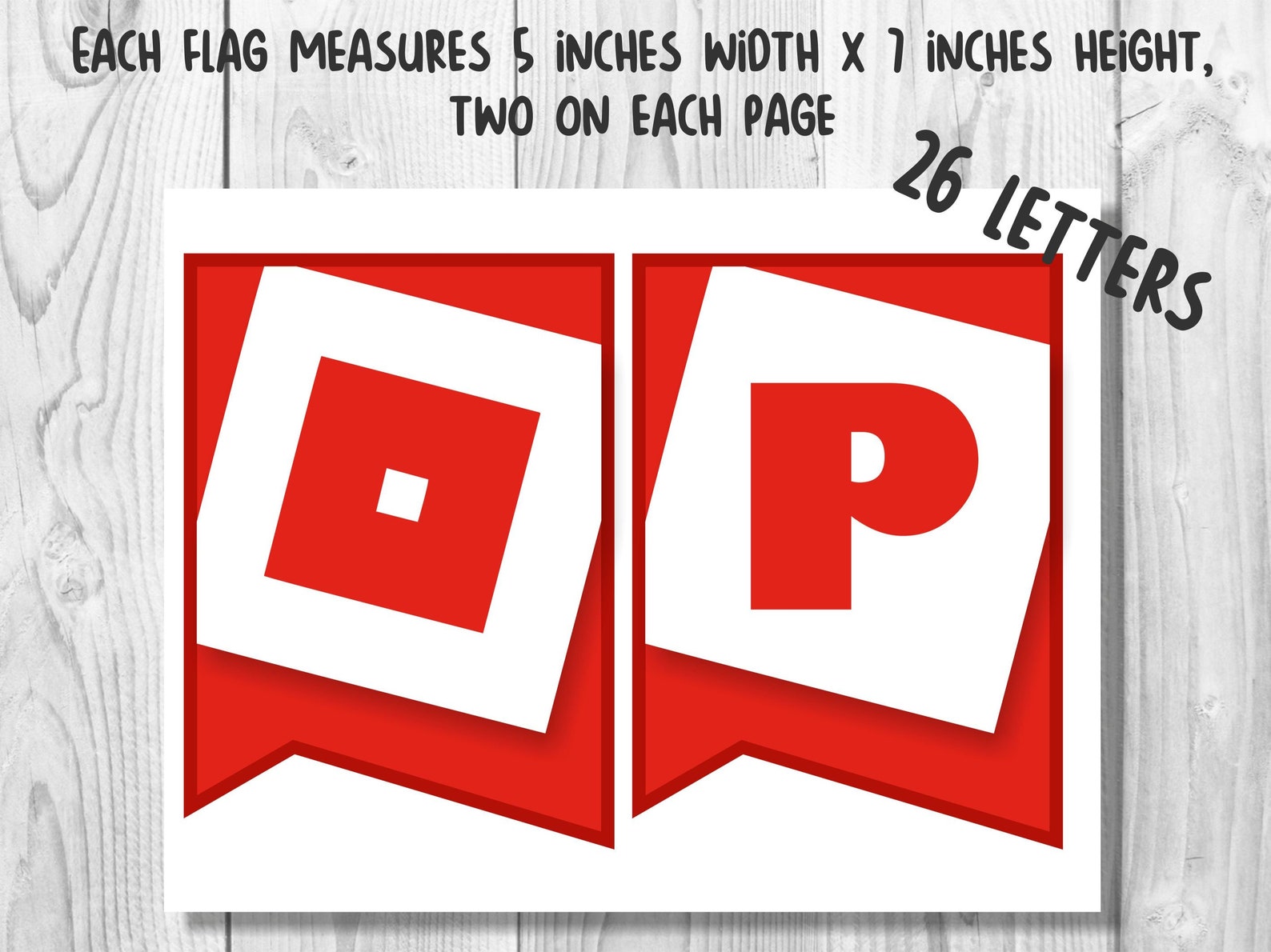 DIY Printable Banner Printable PDF Banner Printable Alphabet - Etsy