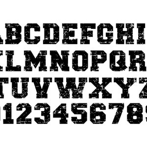 College Distressed Font Otf, Sport Font Ttf, Distressed Font Otf ...