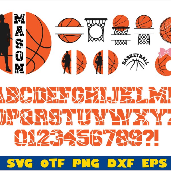 Split Basketball Svg - Etsy