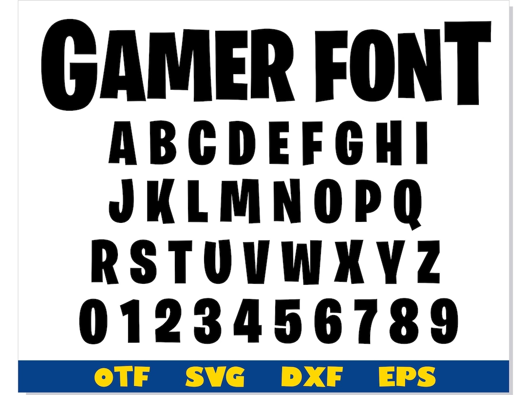 Gamer Font Otf, Gamer Font Svg Cricut, Game Font Svg, Game Font Otf ...