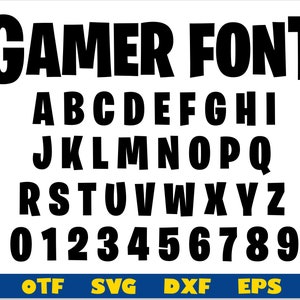 Gamer Font Otf, Gamer Font Svg Cricut, Game Font Svg, Game Font Otf ...