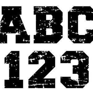 College Distressed Font Otf, Sport Font Ttf, Distressed Font Otf ...