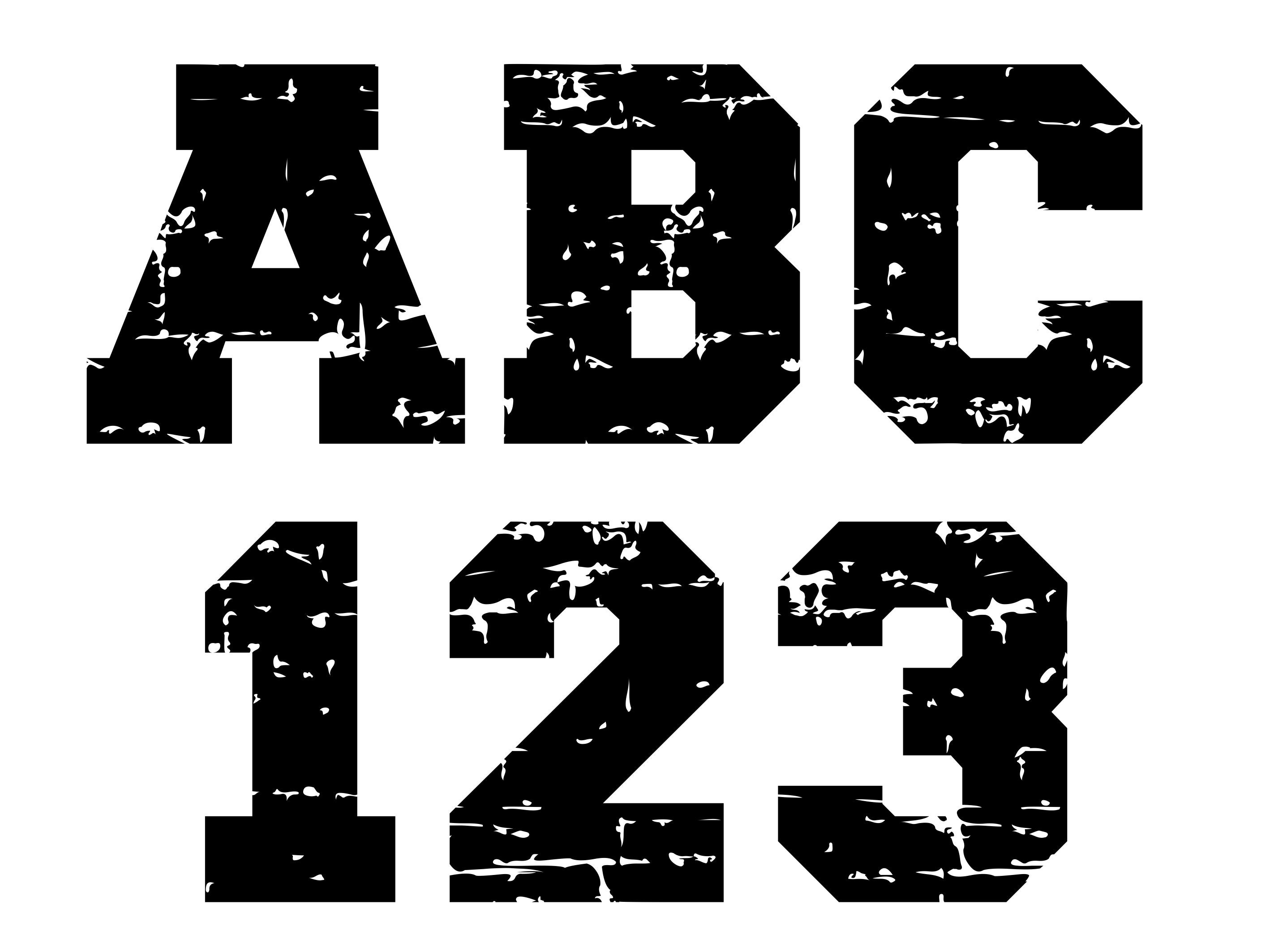 College Distressed Font Otf, Sport Font Ttf, Distressed Font Otf ...