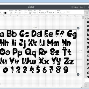 Cat Svg Bundle | Cat Font Svg, Cat Bundle Png, Cat Svg, Cat Font Svg Cricut, Cat Paw Font, Cat ...