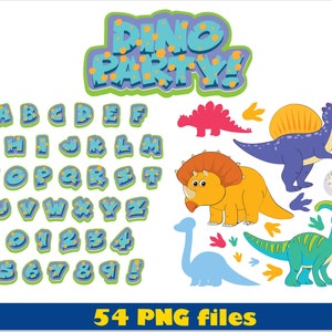 Dinosaur Bundle PNG Set | Dinosaur Font Png, Dinosaur Png, Dinosaur ...