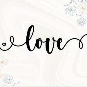 Flirting Font With Hearts | Cursive Font, Calligraphy Font, Script Font ...
