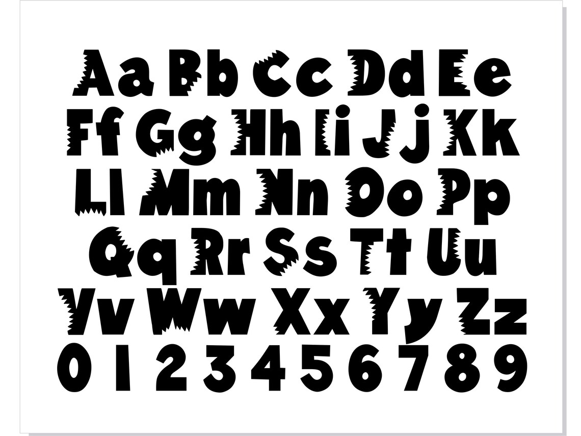 Shark Bite Font Shark Font Otf Shark Font Svg Shark Bite - Etsy