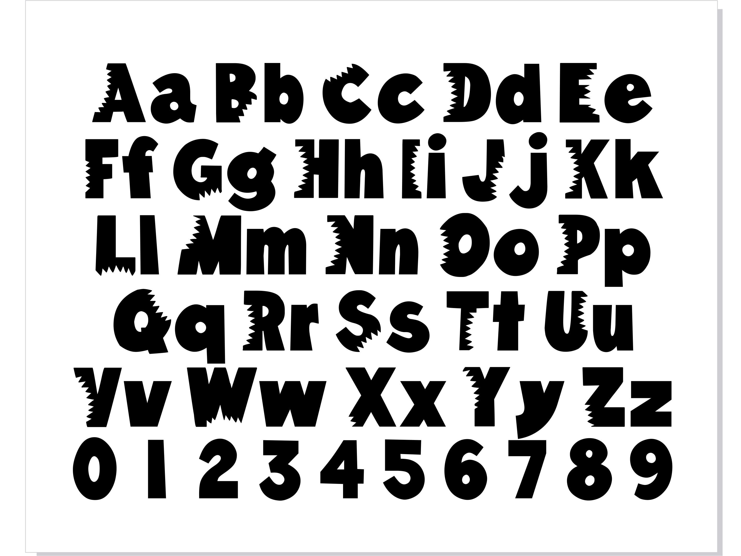 Shark Bite Font Shark Font Otf Shark Font Svg Shark Bite - Etsy