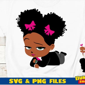 African American Boss Baby Girl SVG, Boss Baby Girl Svg, Afro Boss Baby ...