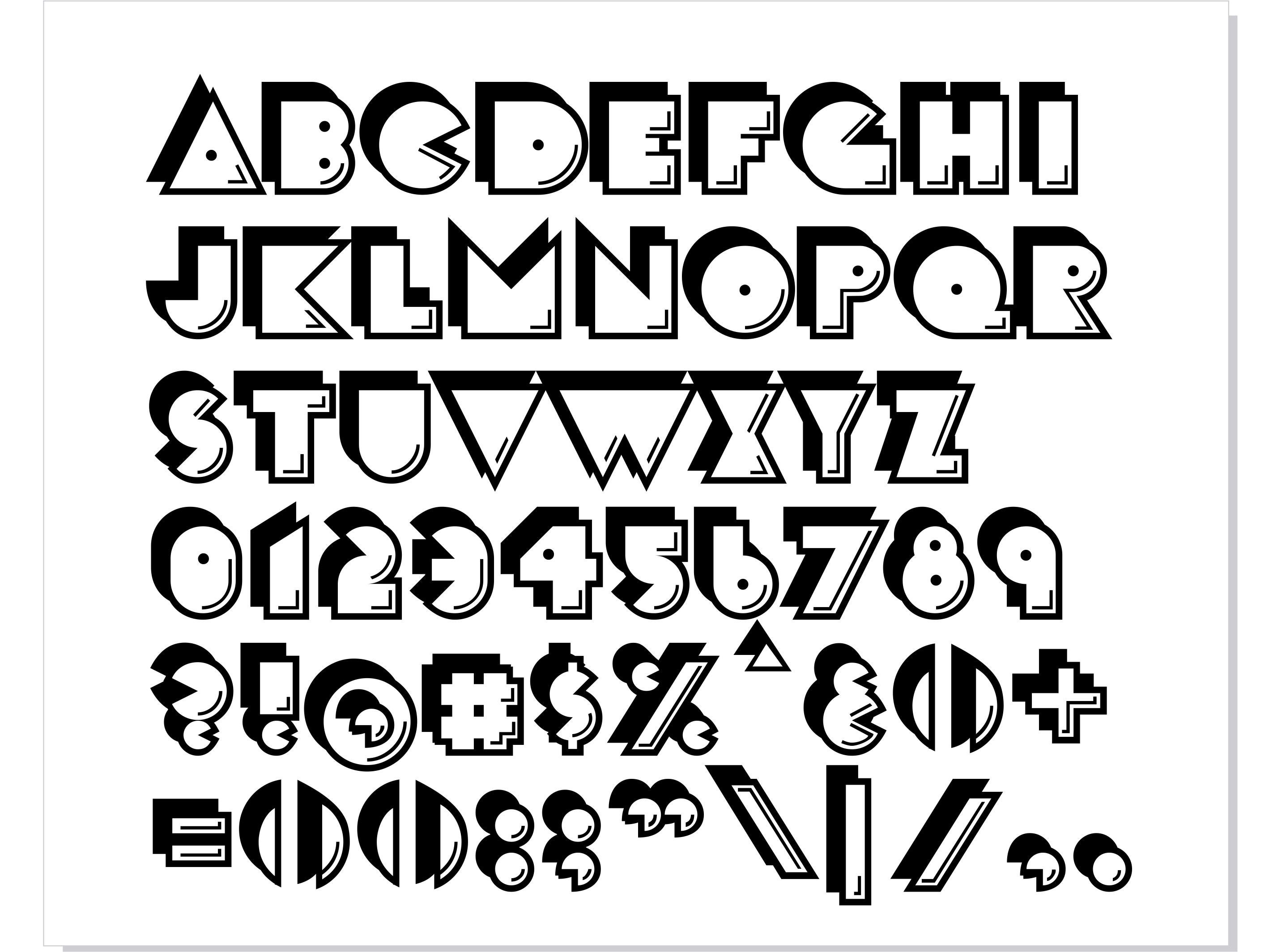 Arcade Game Font SVG Cricut Layered, Arcade Game Png, Game Font Svg ...