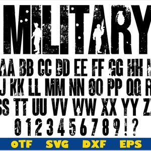 Military Font OTF, Military Font Svg Cricut, Army Font Ttf, Army Font ...