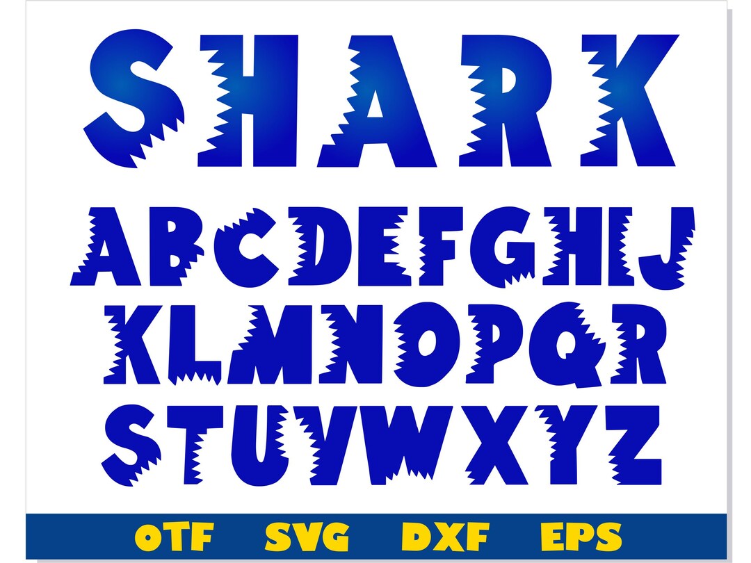 Shark Bite Font, Shark Font Otf, Shark Font Svg, Shark Bite Font Svg ...