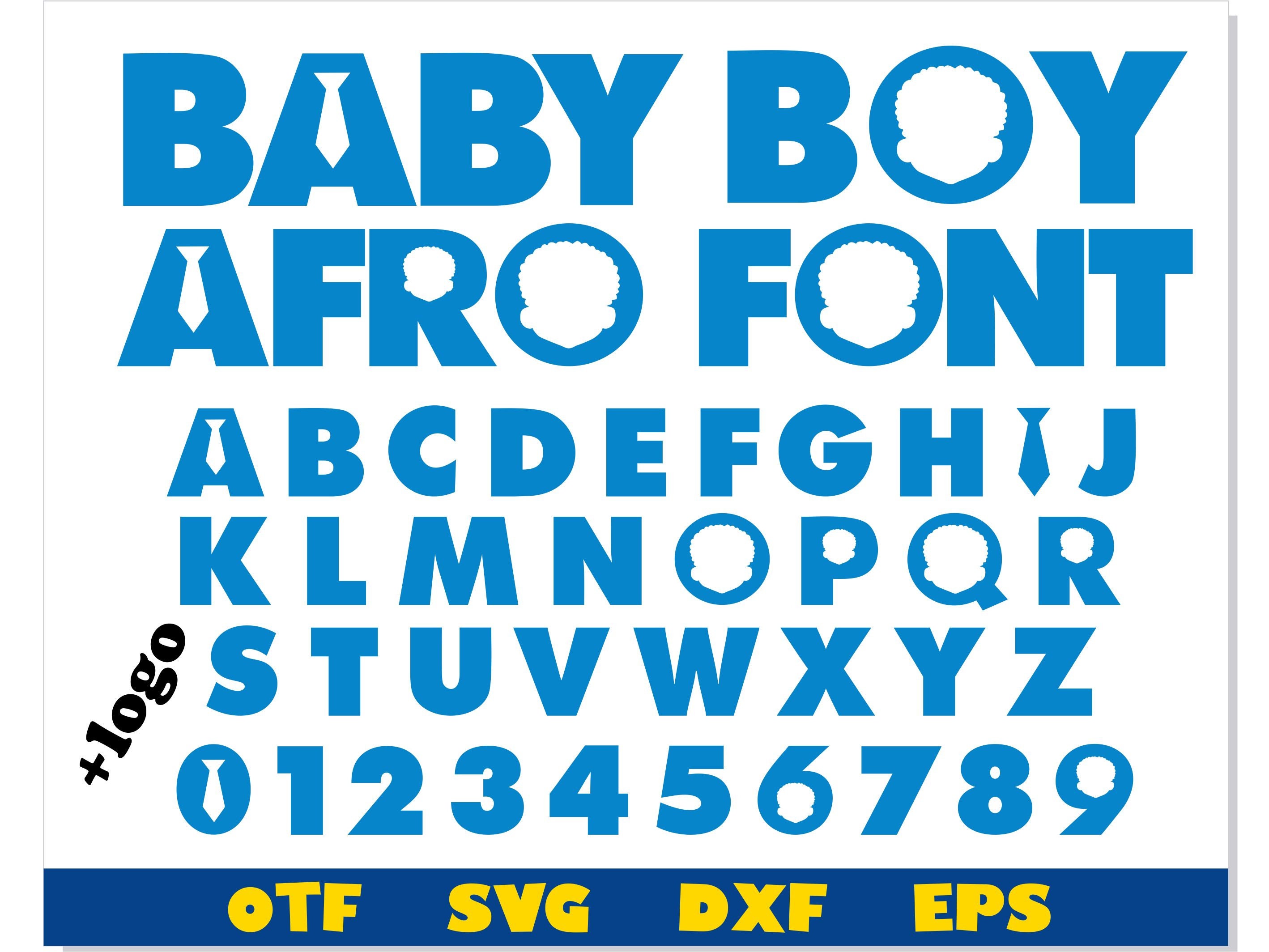 African American Baby Boy Font Boys Fonts Baby Font Kids - Etsy