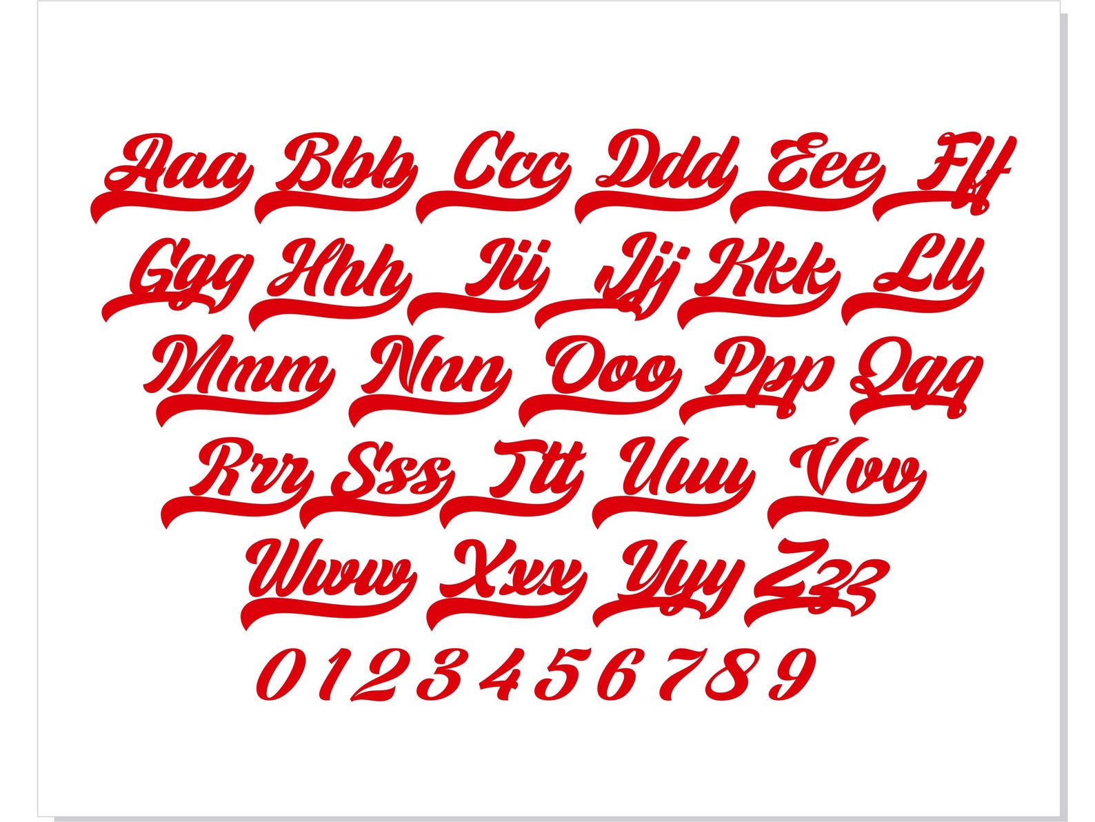 Baseball Font Svg With Tails, Baseball Font OTF, Baseball Letters Svg ...