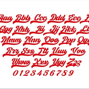 Baseball Font Svg With Tails, Baseball Font OTF, Baseball Letters Svg ...