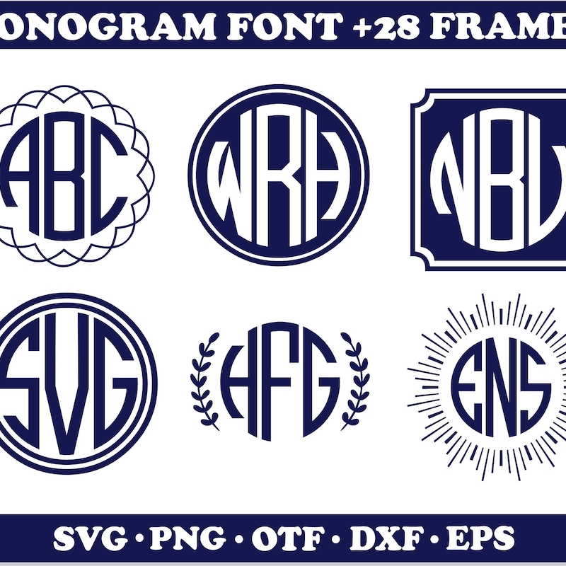 Monogram Frames - Etsy