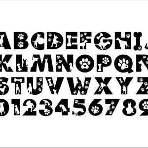 Dog Bundle Svg, Dog Font Svg, Dog Font Otf, Dog Font Svg Cricut, Dog ...