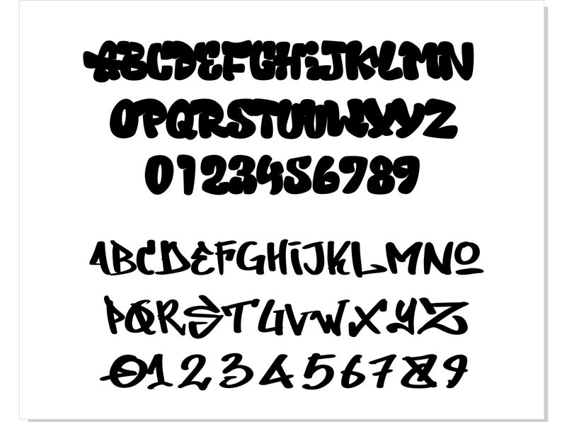 25 Graffiti Fonts TTF - Graffiti Font Bundle, Graffiti Letters, Urban ...