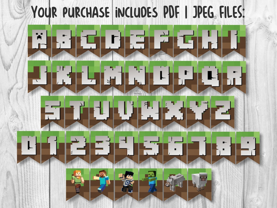 DIY Printable Banner Birthday Banner Boy Printable PDF - Etsy