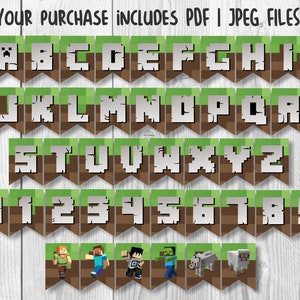 DIY Printable Banner, Birthday Banner Boy Printable PDF, Birthday ...