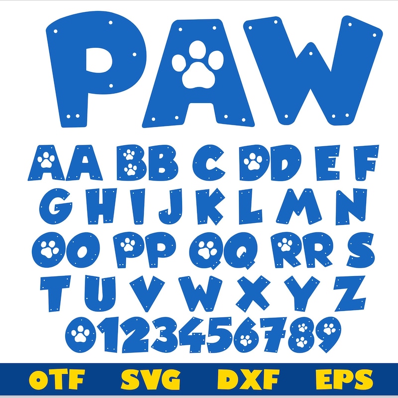 Paw Patrol Letters - Etsy