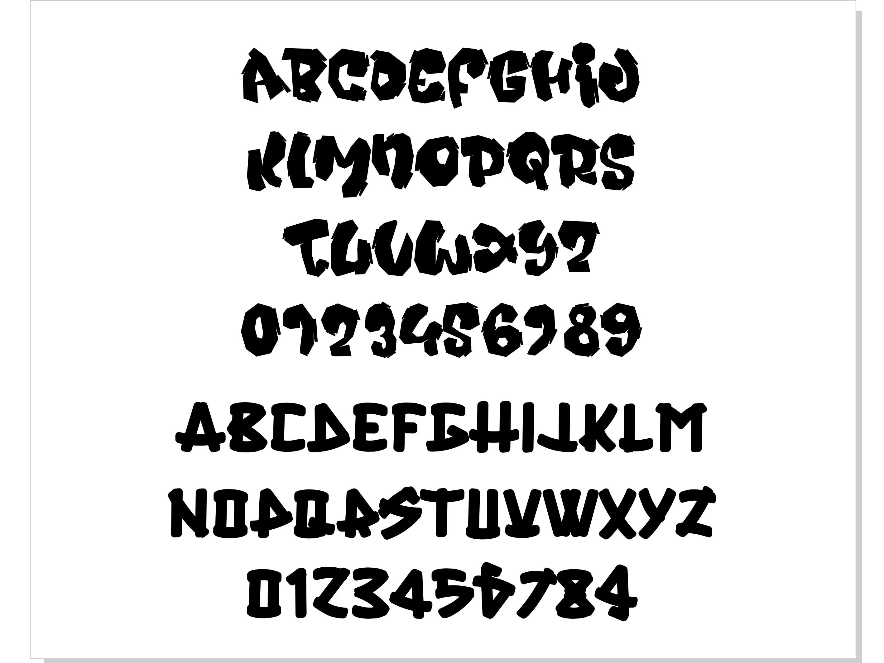 25 Graffiti Fonts TTF - Graffiti Font Bundle, Graffiti Letters, Urban ...