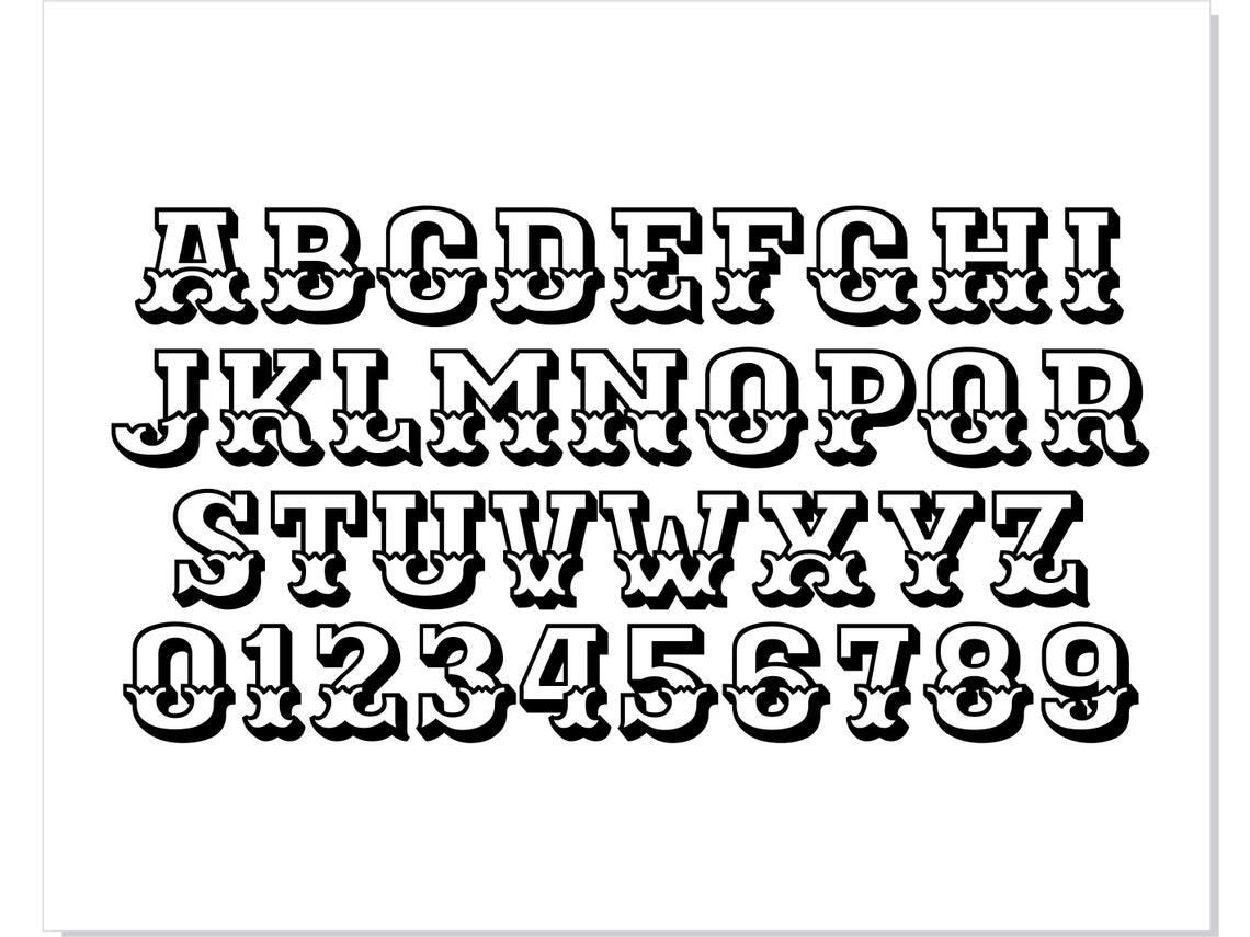 Circus Font SVG Layered | Circus Font Otf, Circus Fontpng, Vintage Font ...