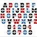 Split Monogram Sport SVG, Split Monogram College Letters Svg Png, Split ...