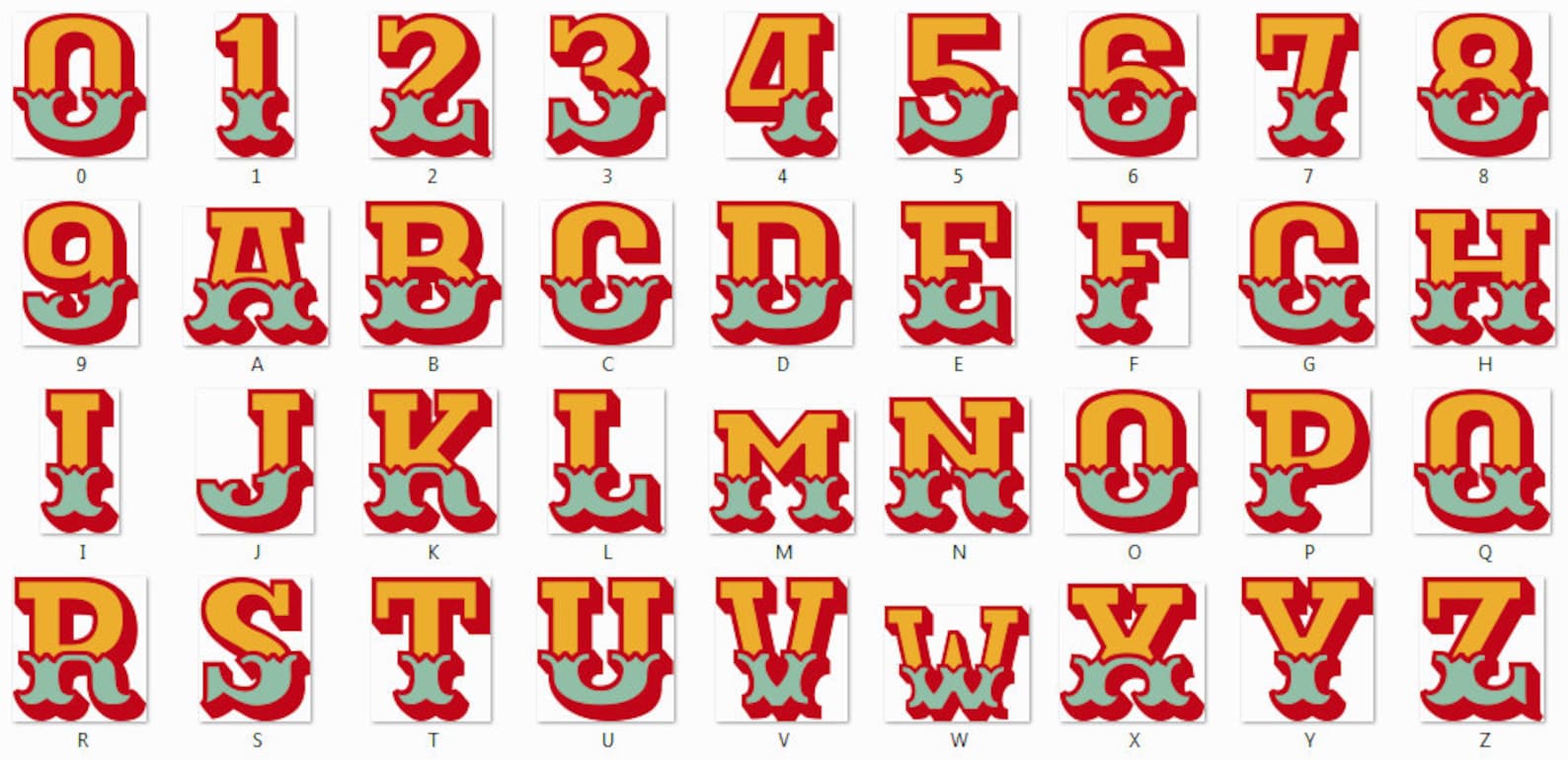 Circus Font SVG Layered | Circus Font Otf, Circus Fontpng, Vintage Font ...