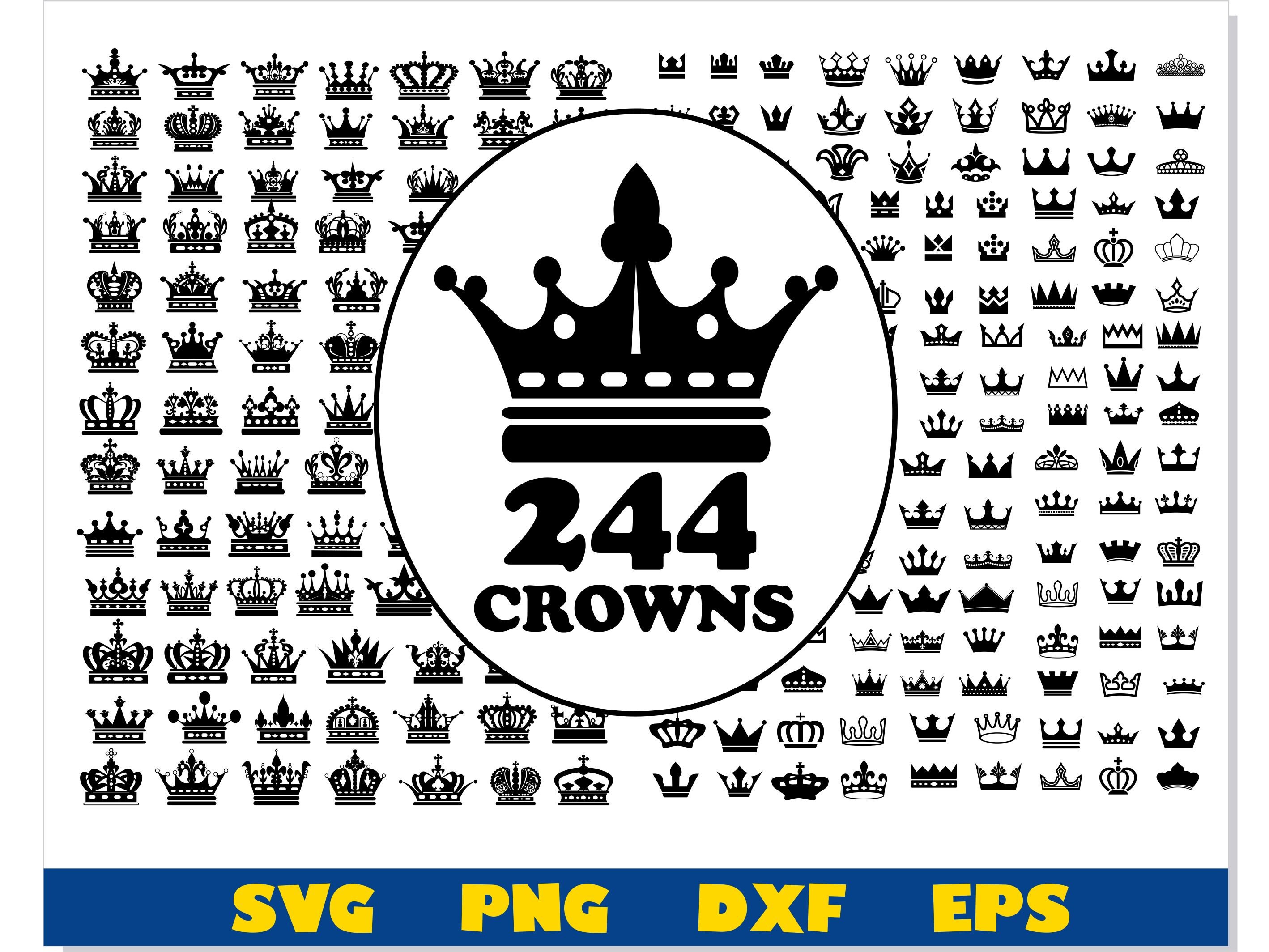 Crown SVG Bundle Crown Png Crown Svg Cricut Crown Bundle - Etsy