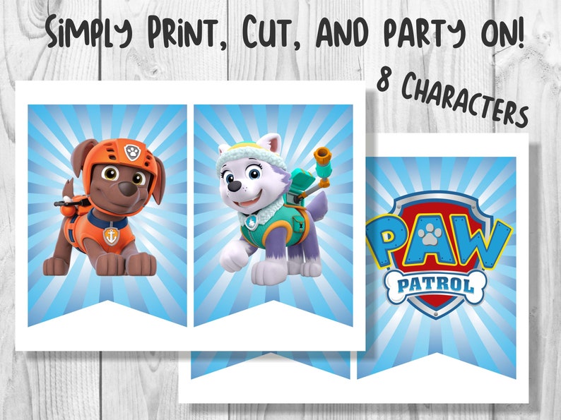 Printable PDF Banner DIY Printable Banner Birthday Banner - Etsy