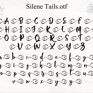 Silene Font With Tails | Romantic Fonts, Script Fonts, Beautiful Fonts ...