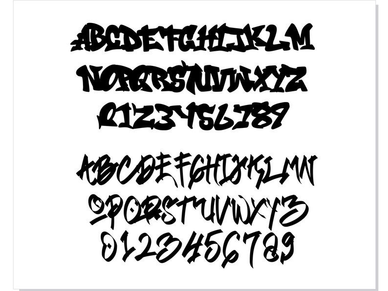 25 Graffiti Fonts TTF - Graffiti Font Bundle, Graffiti Letters, Urban ...