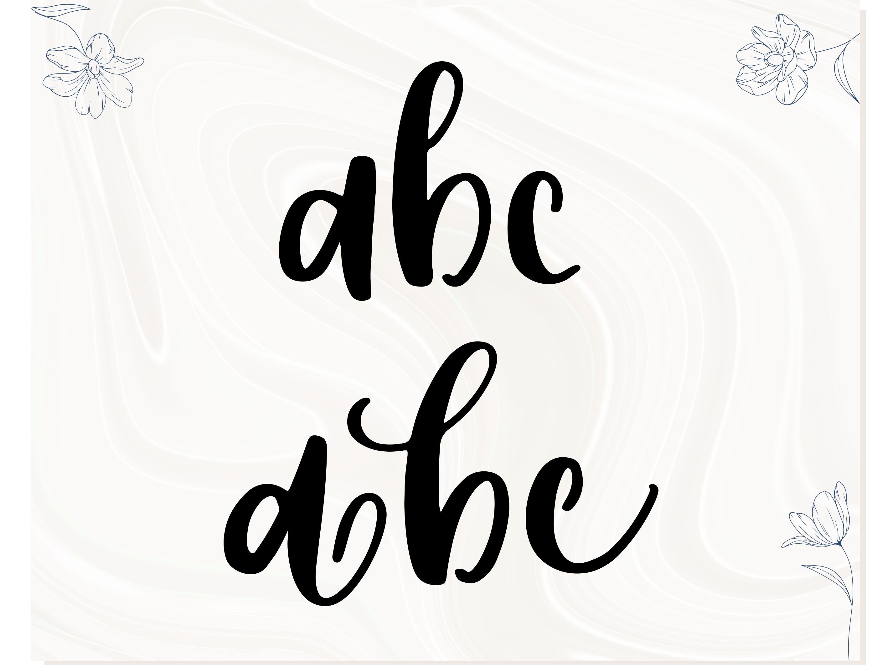 Baby Font With Tails Cursive Font Calligraphy Font Script - Etsy