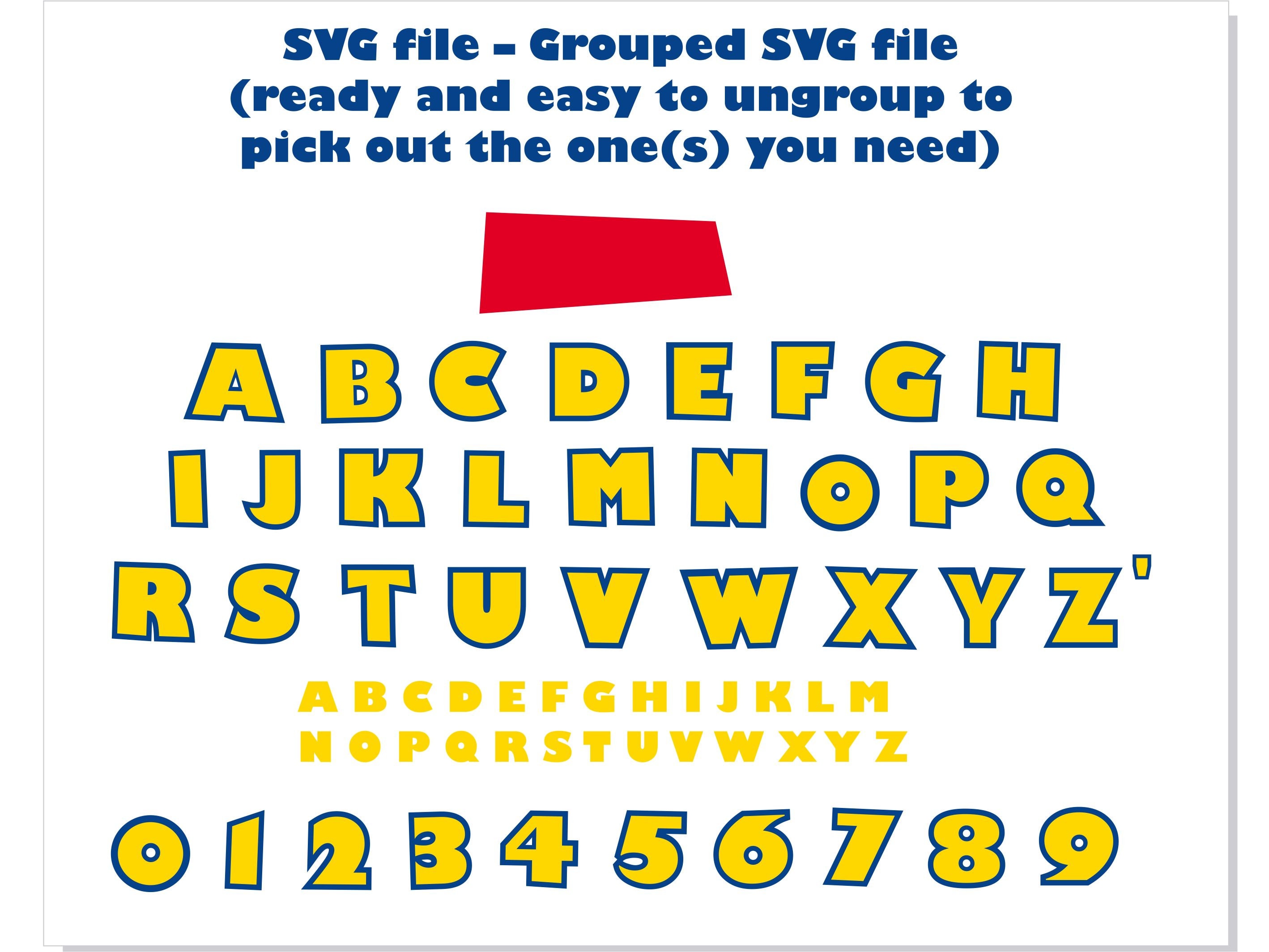 Toy Story Font SVG Cricut Toy Story Font Png Toy Story Font - Etsy UK